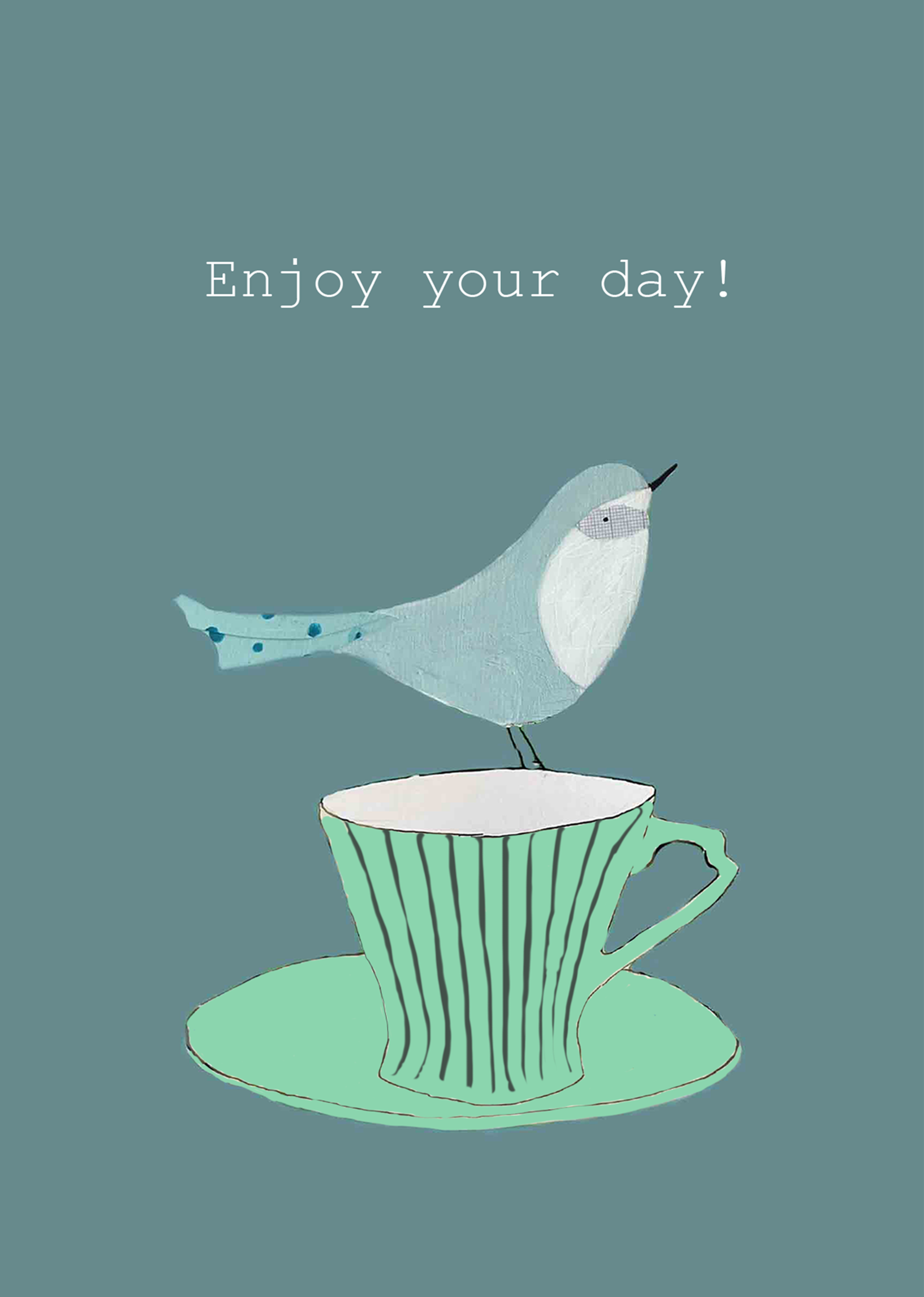 Emerald Cup Enjoy your day Card – Print Circus