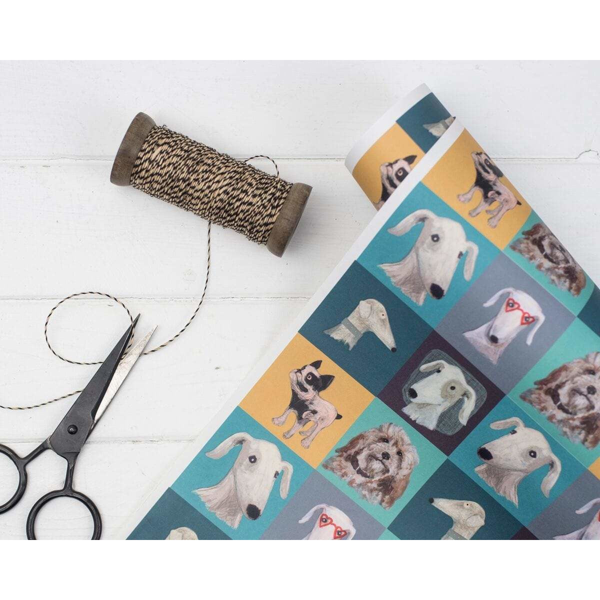 Patchwork Pups Gift Wrap | print-circus – Print Circus